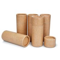 China Corrugated Board Non-Toxic Essential Oil Bottle Packaging Kraft Paper Tube Box for Gift for sale