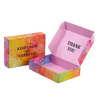 China Colorful Printing Cardboard Mailer Box Custom Size Accepted For Garment Packaging Gift for sale