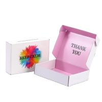 China Double Side White Corrugated Cardboard Shipping Mailer Boxes for Retail Stand Box for sale
