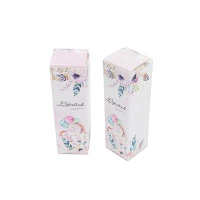 China Custom Size Accepted Custom Logo Printing Lipstick Lip Gloss Paper Packaging Box for sale
