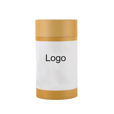 China Cardboard Tube Round Kraft Packaging for Customized Die Cut Tea Coffee Cylinder Box for sale