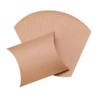 China Custom Logo Heavy Duty Kraft Pillow Shape Candy Paper Box for Candy Storage Solution for sale