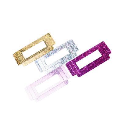 China Self Erecting Boxes Customized Die Cut Shiny Empty Paper Lash False Eyelash Packaging Box for sale