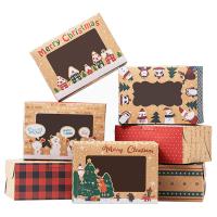 China Eco Friendly Custom Clear Window Baking Cake Pastry Cookies Box for Children's Party for sale