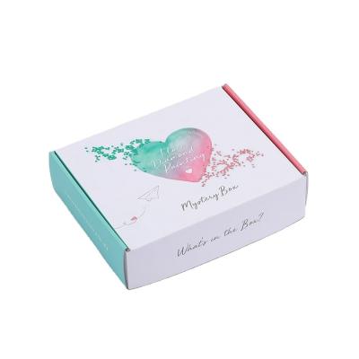 China Custom Logo Printing Eco Friendly Mystery Box Corrugated Packaging Shipping Mailer Box for sale