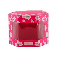 China Custom Size Accepted Cardboard Candy Packaging Gift Box With Clear Window And Rope Handles for sale