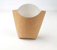 China Kraft French Fries Box Custom Printed Fast Food Restaurant To Go Box with UV Coating for sale