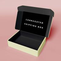 China Custom Logo Black Large Folders for Clothes and Shoes Packaging Box for sale