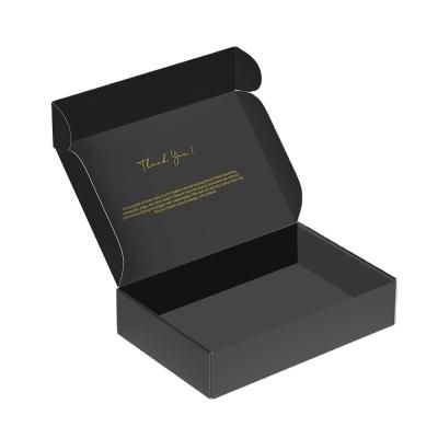 China Corrugated Board Eco Friendly CMYK Custom Gold Logo Printing Postal Shipping Mailer Box for sale