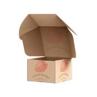 China Glossy Lamination Small Paper Packaging Kraft Brown Subscription Mailer for Mailing for sale