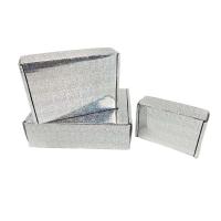 China Luxury Full Color Printed Boxes Silver Laser Corrugated Cardboard Shipping Mailer Box for sale
