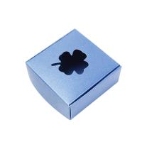China Small Paper Full Color Printed Boxes Handmade Soap Packaging Box With Window Hole for sale