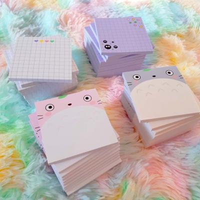 China Wholesale Cute Die Cut Sticky Notes Small Kitty Cat Shape Personalized Pop-up Note Loose Leaf Paper Kraft for Gifts Promotions for sale