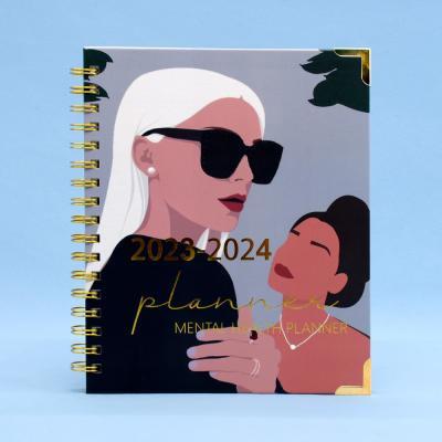 China Custom Hardcover Mindfulness Motivation Self Care Manifestation Journal Inspire Notebook Weekly Planner for sale