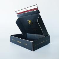 China Custom Recyclable 3mm Corrugated Carton Self-Sealing Zipper Boxes Easy Tear Open Packaging Candles Express Paper Cardboard for sale