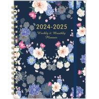 China Wholesale A5 Gold Rings School Journal Logo Custom Spiral Printing Students Monthly Planner Hardcover Notebooks for Students for sale