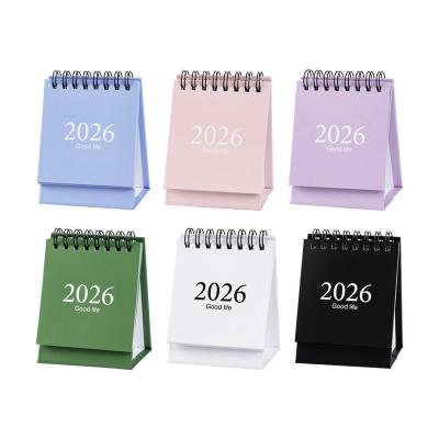 China 2026 Year Calendar 2026.Jan.---2027.July Small Mini Cute Table Calendar Desk Calendar for Students Company Promotional Gifts for sale