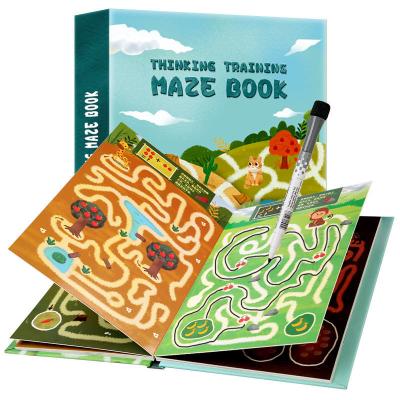 China Children Maze Quite Book Kids Educational Busy Book Preschool Thinking Training Maze Busy Book for sale