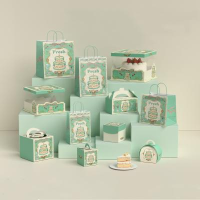 China Cake 300g White Cardboard Paper Box for Baked Goods Packaging for sale