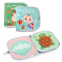 China Baby Cognitive Initiation Cloth Book Baby Food Animal Cognition Washable Soft Baby Cloth Books Early Education Toy Book for Kids for sale