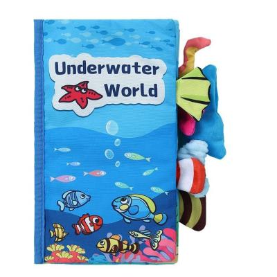 China Customized Soft Newborn Tail Story Book Journal Early Educational Print Touch Sensory Memory Cloth for Newborns for sale