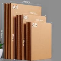 China Wholesale A5 Kraft Paper Composition Notebook Office School Supplies 36 Sheets B5 Journals Note Book for Students for sale