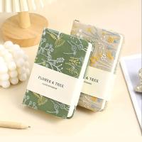 China Promotion Vintage Linen Flower Embroidery Fabric Cover A6 Small Pocket Book Portable Hardcover Diary Journal Notebook for sale