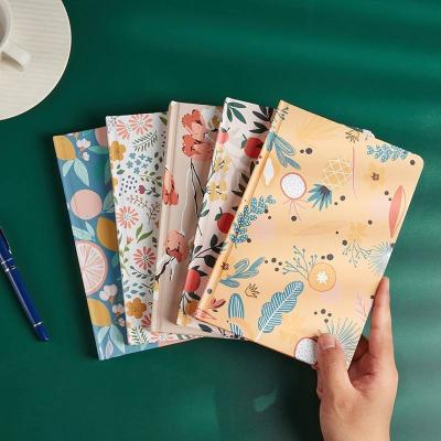 China Premium Custom Printing A5 Hardcover Lay Flat 100GSM Dotted Lined Grid Journal Notebook With Elastic Strap for sale