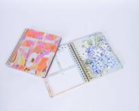 China Wholesale A5 Thread Sewing Spiral Bound Loose-Leaf Planner Notebook Custom Design Paper Cover 120 Sheets Office School Diary for sale