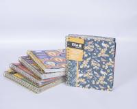 China Wholesale A5 Thread Sewing Spiral Bound Loose-Leaf Planner Notebook Custom Design Paper Cover 120 Sheets Office School Diary for sale