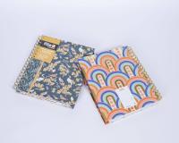 China Wholesale A5 Thread Sewing Spiral Bound Loose-Leaf Planner Notebook Custom Design Paper Cover 120 Sheets Office School Diary for sale