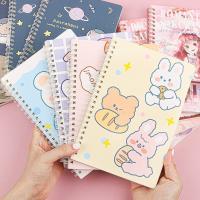 China High Value A5 & A3 Cute Creative Loose-Leaf Spiral Notebook PP Cover Student Horizontal Line Diary Paper for School Use for sale