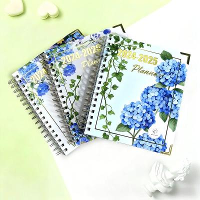 China Custom Printing Spiral Paper Note Book Diary Journal Agenda Daily Weekly Monthly Organizer Planner Notebook for sale