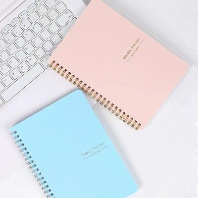 China Customizable Journal Planner Spiral Note Book Printing A5 A6 B5 Agenda Diary Softcover Spiral Notebook Printing for sale