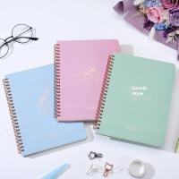 China High Quality Custom LOGO Spiral Eco-friendly Hardcover A5 Notebook for Student Office Use Promotional Paper Cover Diary First for sale