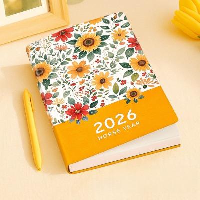 China Wholesale New Design Customized Hot Sale Notebook With String A5 A6 Hardcover Thread Sewing Perfectly Hardbound Notebook for sale