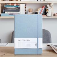 China Factory Direct Sale Office Journal Notebooks for Students A4 Custom Logo Fabric Leather Notebook for sale