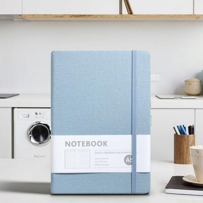 China Factory Direct Sale Office Journal Notebooks for Students A4 Custom Logo Fabric Leather Notebook for sale