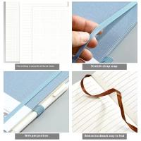 China Factory Direct Sale Office Journal Notebooks for Students A4 Custom Logo Fabric Leather Notebook for sale