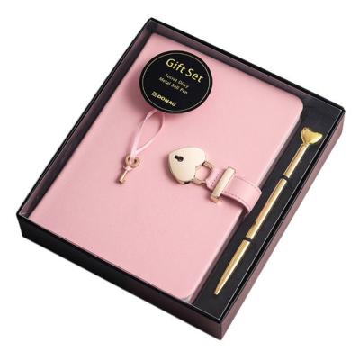 China Customizable Cute Girl A4 Hardcover Blank Dotted Diary Notebook with Pen Leather Daily Planner Notebook Printing 80 Sheets OEM for sale