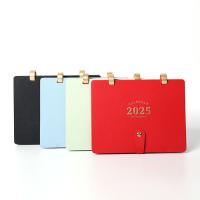 China Customized Pu Leather Table Calendar Planner Agenda Diary Office Supplies for sale