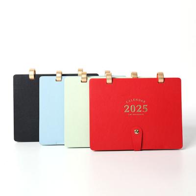 China Customized Pu Leather Table Calendar Planner Agenda Diary Office Supplies for sale