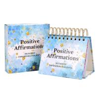 China Motivational & Inspirational Perpetual Daily Calendar Undated 365 Days Desk Calendar/Inspirational Standing Flip Calendar for sale