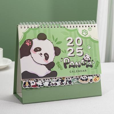 China 2025 High Quality Custom Designed Advent Calendar Empty Desktop Spiral Desk Calendar Kraft Paper Cardboard Offset Promotions for sale