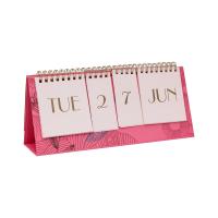 China Desk Calendar Small Standing Flip Calendar 12 Monthly Yearly Desktop Calendar for sale