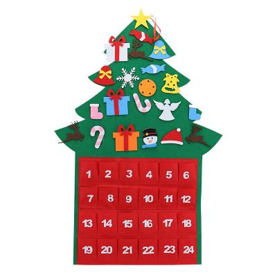 China Direct Factory Sale Modern Style Christmas Hanging Advent Calendar Christmas Gifts-Creative and Fashionable Christmas Ornaments for sale