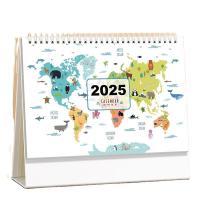 China 2026 Wholesale Custom New Design Creative Hardcover Illustration Desk Calendar Simple Desktop Decoration Calendars for sale