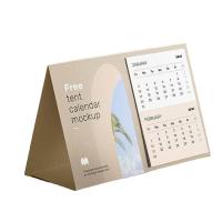 China Custom Logo Paper 2026 Wholesale Creative Simple Calendars Office Desktop Decoration Portable Table Calendar Custom Calendar for sale