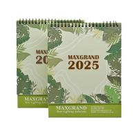 China Business Calendar 2025 Creative Design Art Embossed Digital Printed Custom Calendar for Enterprise Printing Small Batch for sale