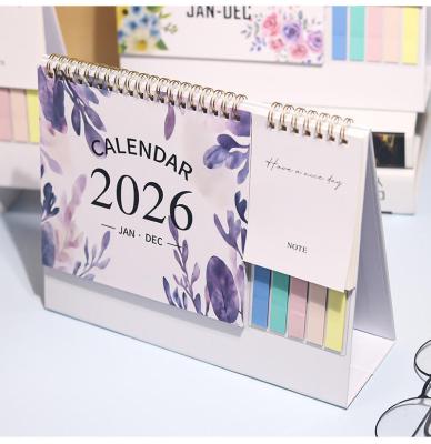 China Wholesale Calendar Custom Advent Calendar Table Calendar Desktop Calendar 2026 with Notes Section for Corporate Use for sale